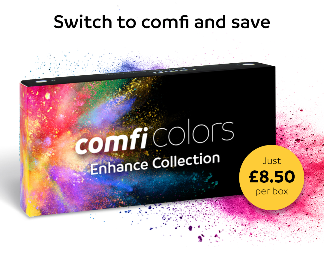 Feel Good Contacts: Switch to comfi Colors Enhance and save BIG 💰 | Milled