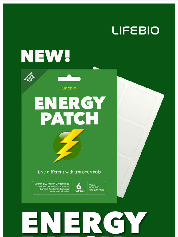 Life: NEW! Boost Your Energy Naturally with Lifebio's New Energy Patch ...