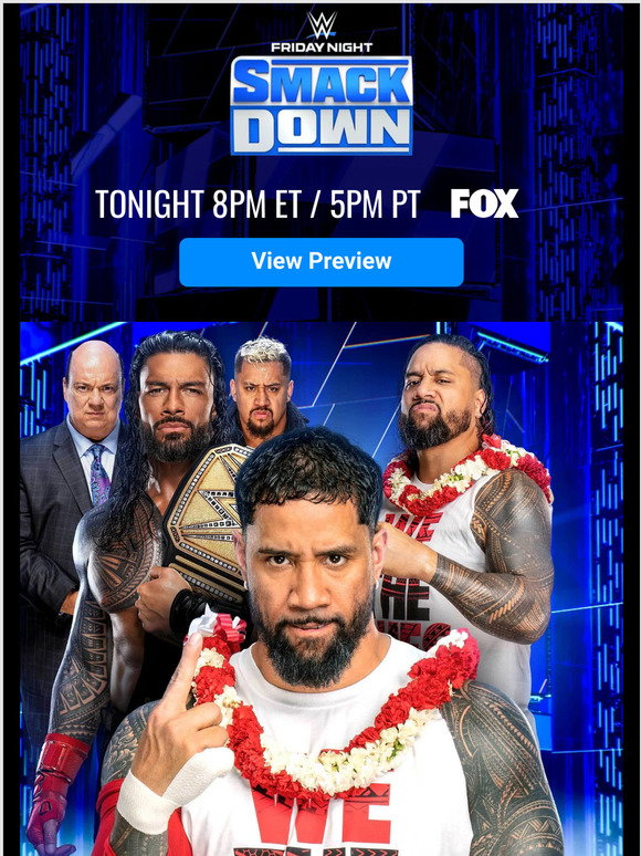 WWE Shop: TONIGHT on SMACKDOWN, Jey Uso will make the biggest decision ...