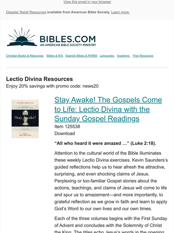 Bibles: Lectio Divina Resources | Milled