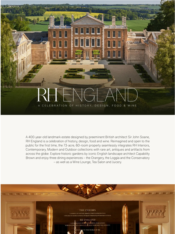 Restoration Hardware: Unveiling RH England, The Gallery at the Historic ...