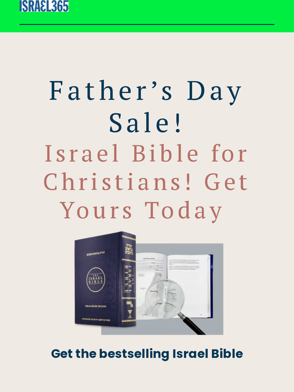 THE ISRAEL BIBLE: Israel Bible, Supporter of Israel, for you on Father ...