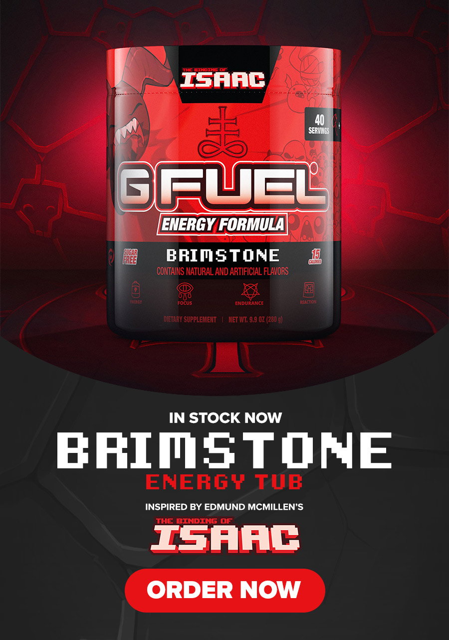 G FUEL: BRIMSTONE INSPIRED BY BINDING OF ISAAC 🔥🔥 | Milled