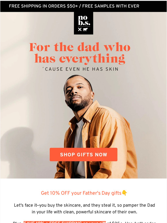 No BS Skincare: Father’s Day Gifts Cheat Sheet 👨🎁 | Milled