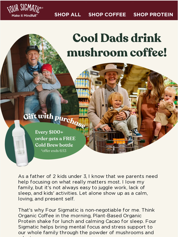 Four Sigmatic: What do cool dads know? Find out with the ideal Father's ...