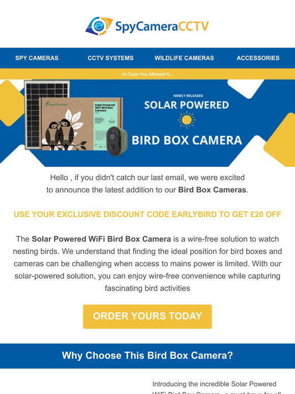 SpyCameraCCTV: Discover the Power of our Solar Powered WiFi Camera ...