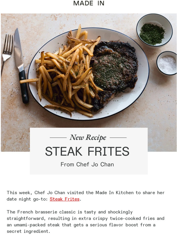 Made In: New Recipe: Chef Jo Chan’s Steak Frites | Milled