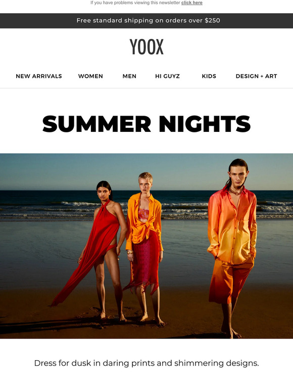 YOOX: Standout styles for summer nights | Milled