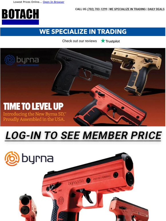 Botach Tactical: Byrna LE The Ultimate Less-Lethal Pistols for Personal ...