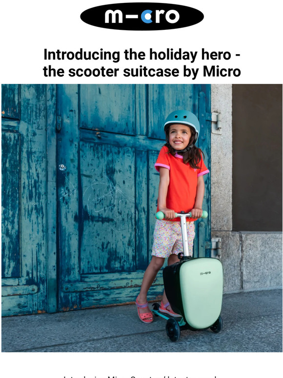 Micro Scooters: Introducing the holiday hero - the scooter suitcase by ...