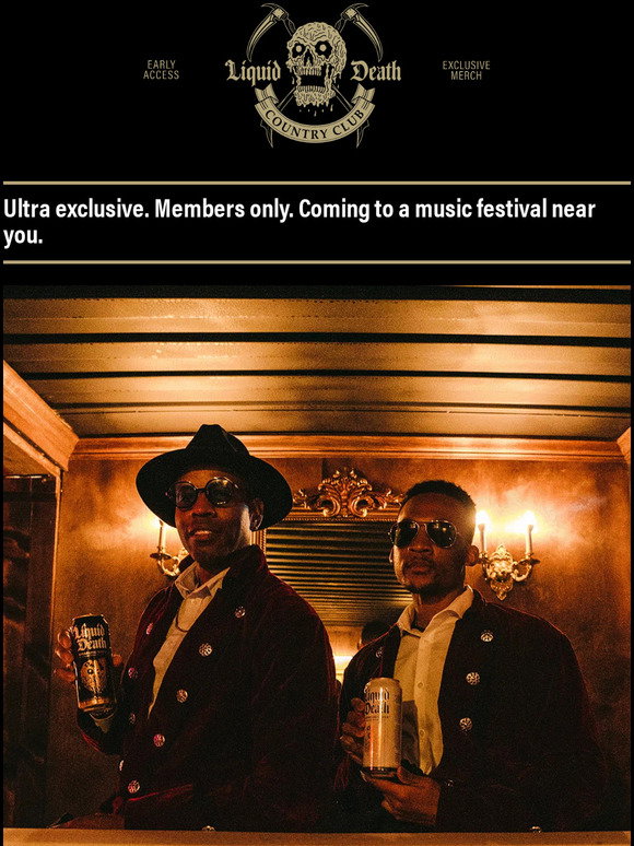 Liquid Death: VIP Country Club Popup Experience | Milled
