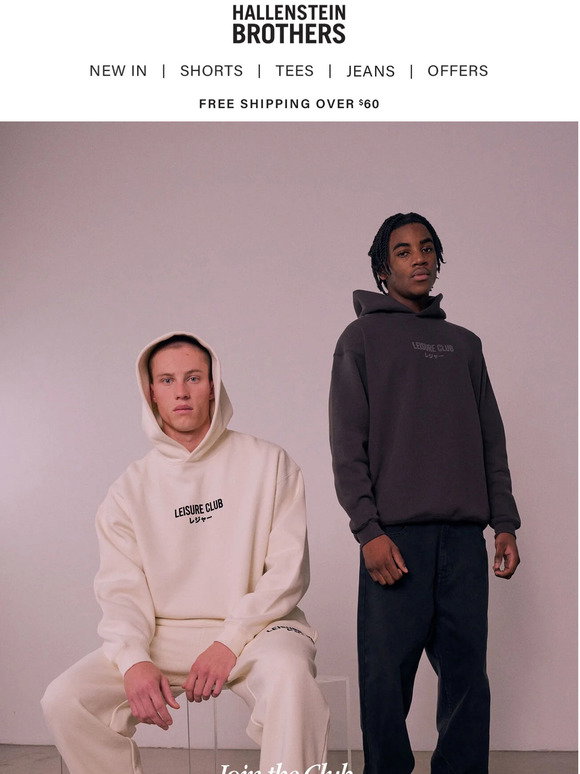 Hallenstein Brothers: Leisure Club. Back in Stock 🙌 | Milled