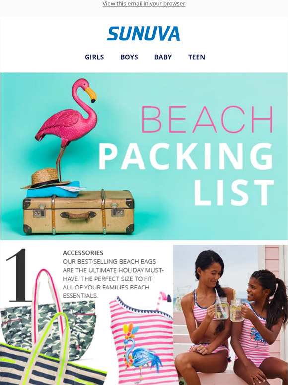 Sunuva: Your Beach Day Packing List Inspiration | Milled