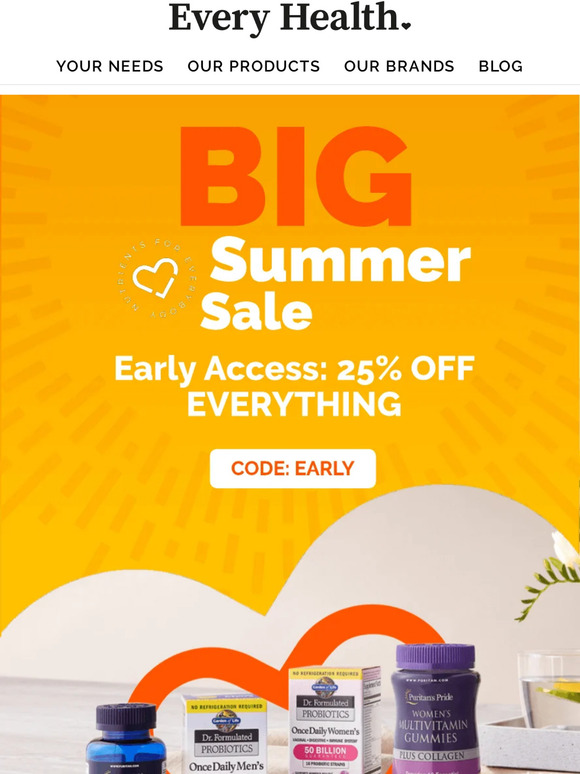 Every Health: Your early access ticket to our BEST summer deal 🎟️ | Milled