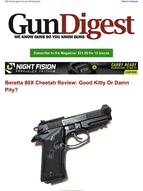 Gun Digest Store: Beretta Cheetah Review | The Iconic M1 Carbine ...