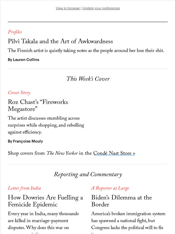 The New Yorker: This Week’s Issue: Pilvi Takala and the Art of ...