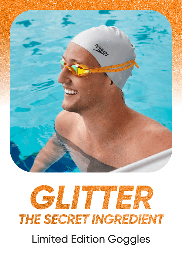 Speedo: Limited edition Speed Socket glitter goggle. | Milled