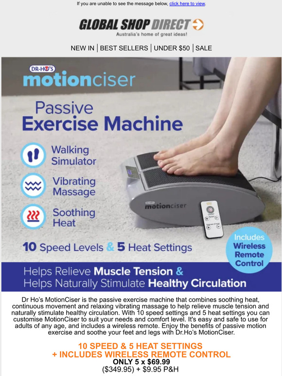 Global Shop: NEW IN: Dr Ho's MotionCiser | Milled