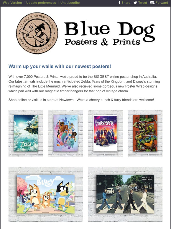 Blue Dog Posters: Newest Posters & Poster Wrap + Chainsaw Man! | Milled