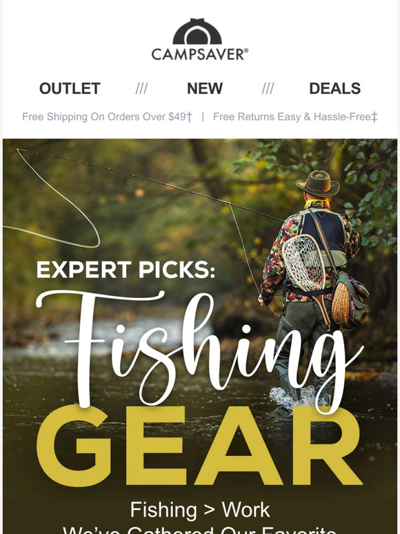 CampSaver: 20% OFF the Outlet + Top Fishing Picks | Milled