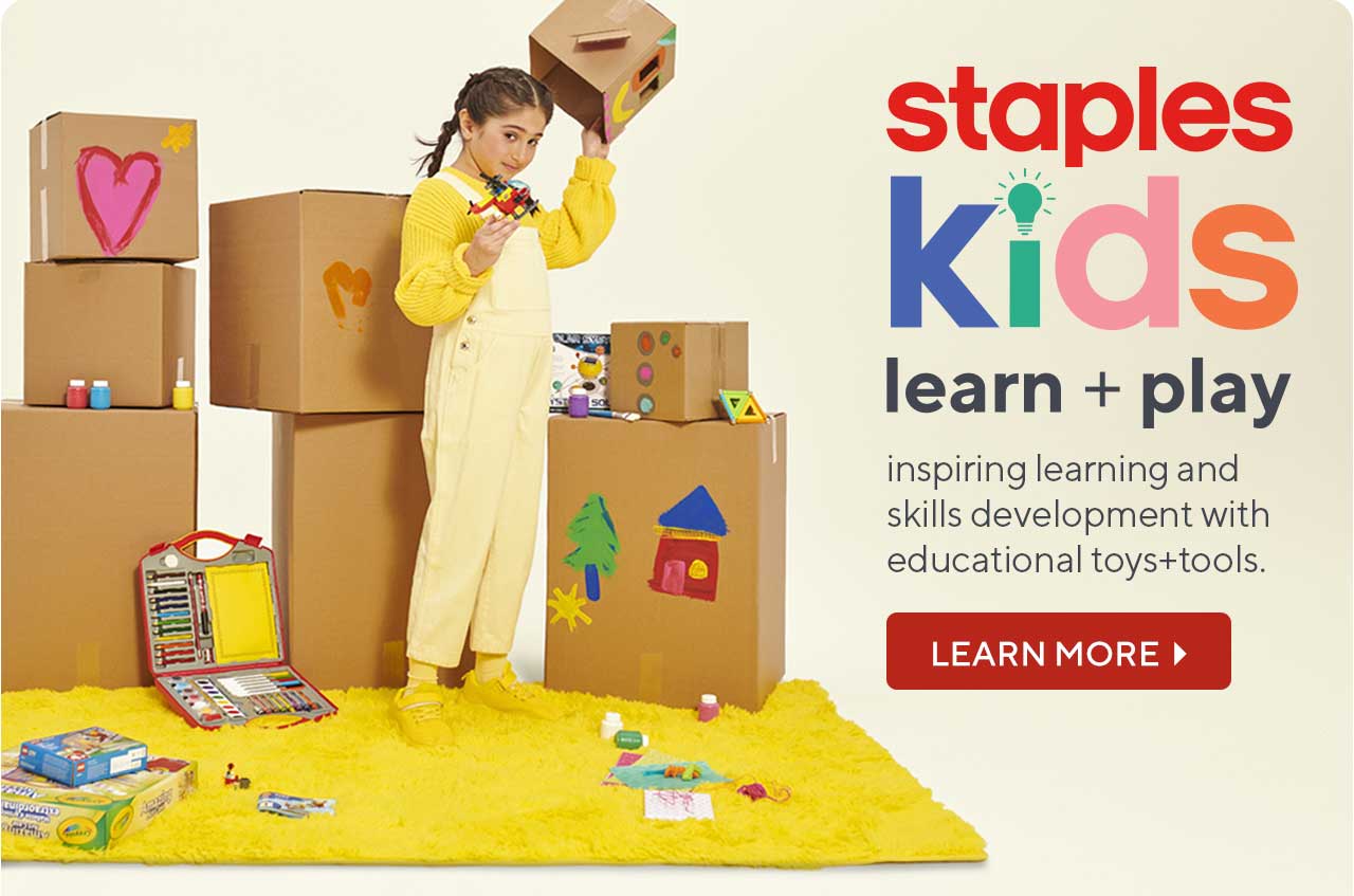 Staples: Join the fun: Introducing kids learn + play | Milled