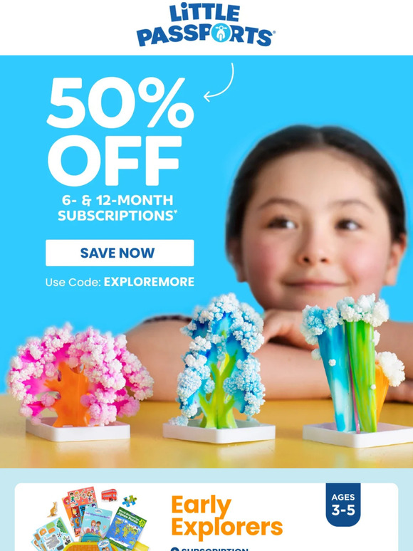 Little Passports Grab The Deal 50 Off Most Little Passports 6 And 12 Month Plans Milled