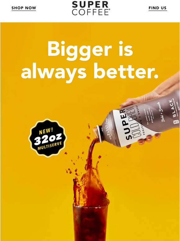 Super Coffee: 🚨NEW DROP: Announcing a fan favorite, now bigger! | Milled