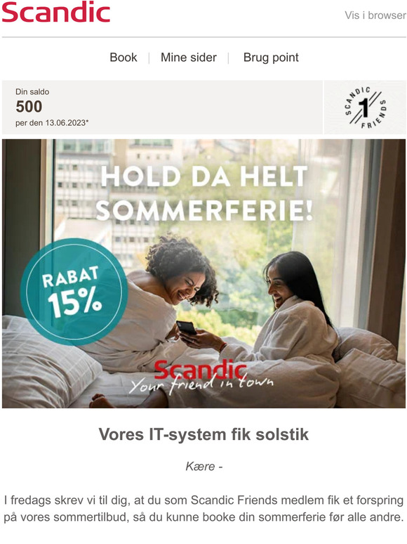 Scandic: Vores IT-system fik solstik ☀️ | Milled