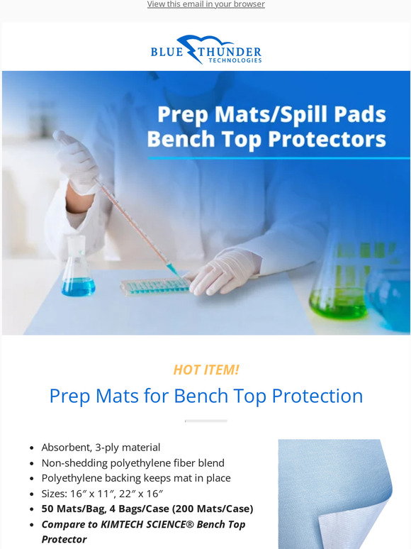 Blue Thunder Technologies: New Surface Protection Mats for Lab Prep and ...