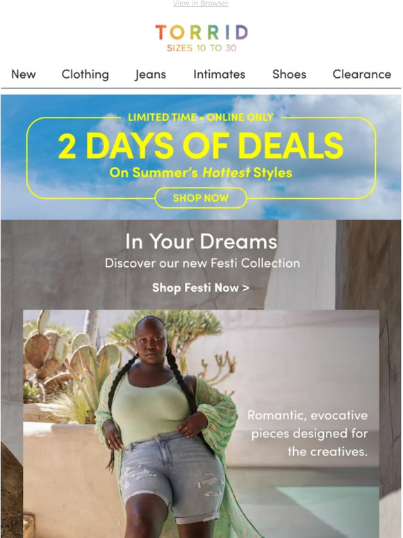 Torrid: 2 Days Of Deals + All NEW Festi Collection | Milled