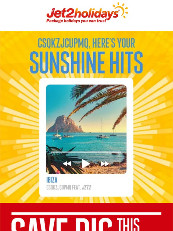 Jet2holidays: —, here’s your sunshine hits | Milled
