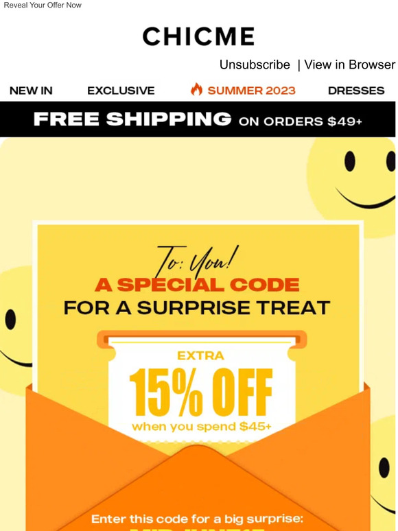 Chicme Email Newsletters: Shop Sales, Discounts, and Coupon Codes