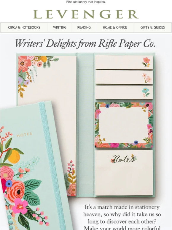Levenger: Presenting Rifle Paper Co. | Milled