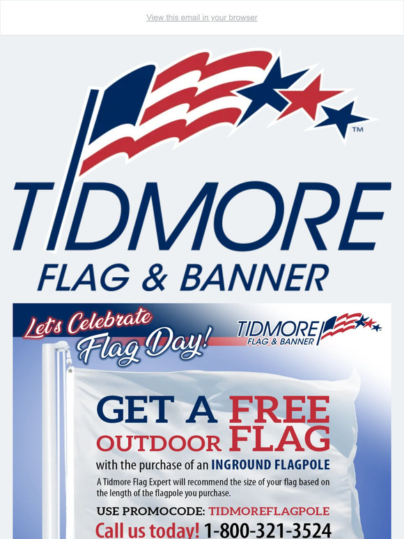 Tidmore Flags: Happy Flag Day...Free US Flag with purchase of In-ground ...