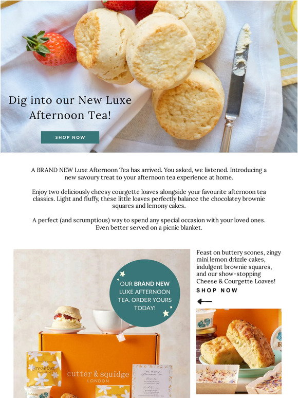 Cutter & Squidge: Discover Our Brand New Luxe Afternoon Tea | Milled