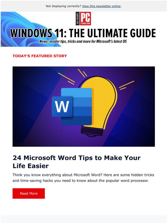 PCMag: 24 Microsoft Word Hacks You Need to Know / The Edge Function ...