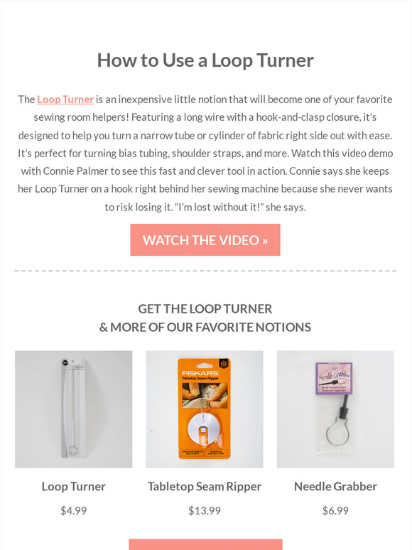 Martha Pullen: How to Use a Loop Turner 🌟 | Milled