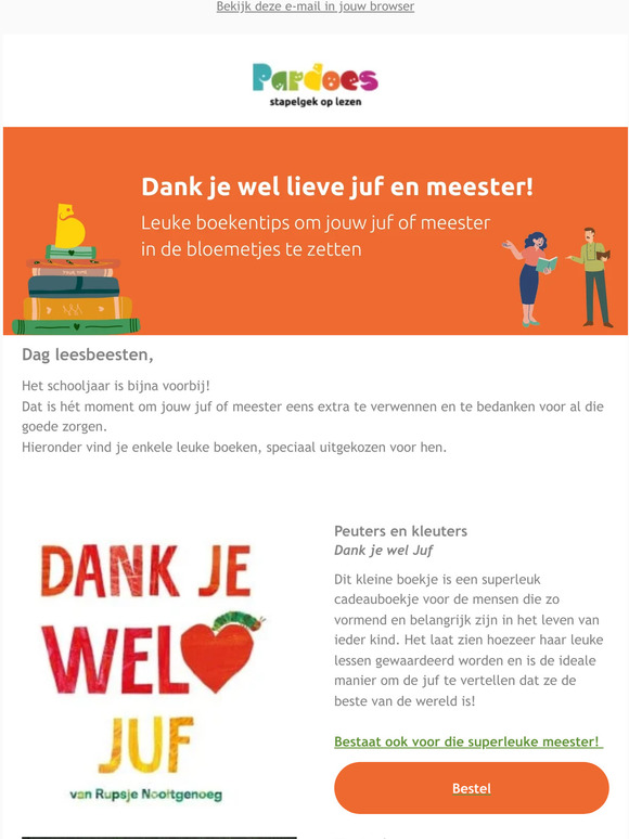 Pardoes: Dank je wel lieve juf en meester! 🎁🫶 | Milled