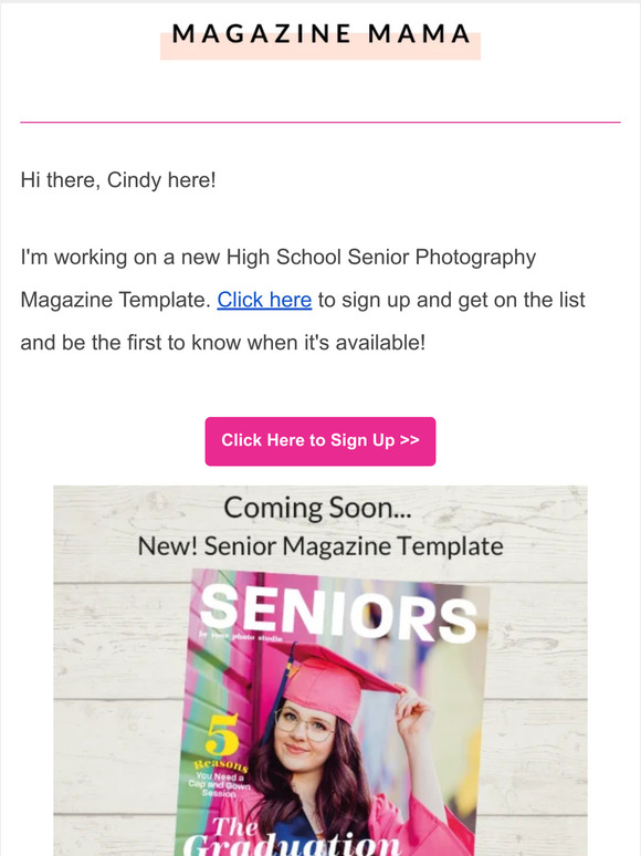Magazine Mama: New! Senior Magazine Template Coming Soon! | Milled