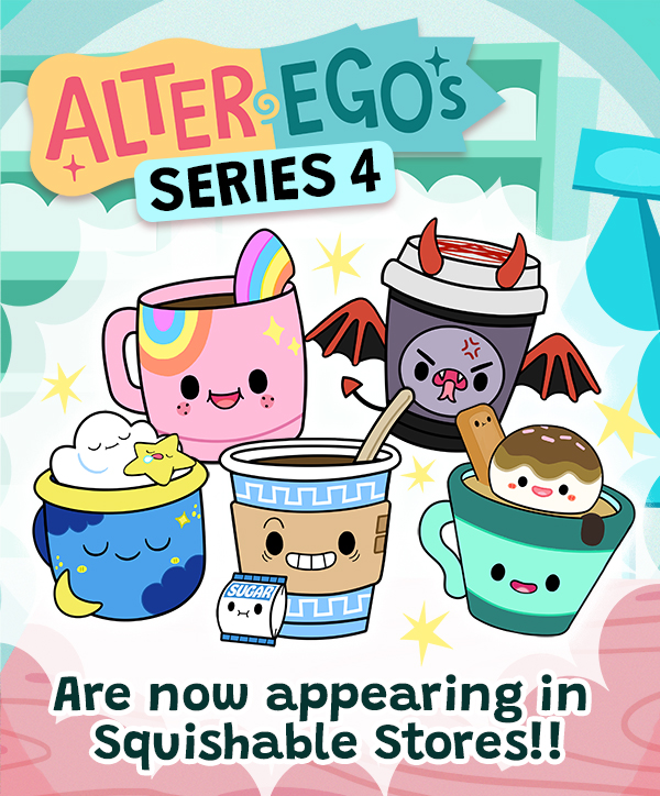 Squishable: Alter Egos, Series 4: Coffee! In Squishable stores! Woohoo! | Milled
