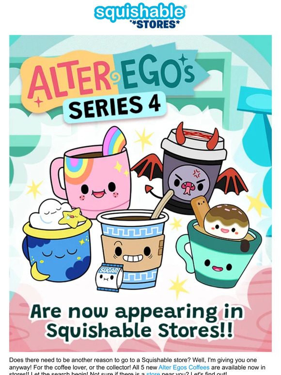Squishable: Alter Egos, Series 4: Coffee! In Squishable stores! Woohoo ...