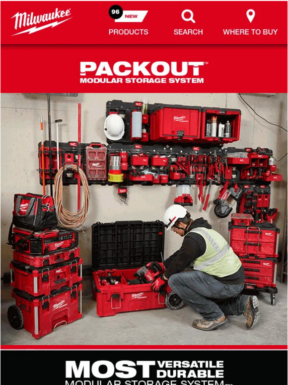 Milwaukee Tool: Pair With PACKOUT™ Wall Plates | Milled
