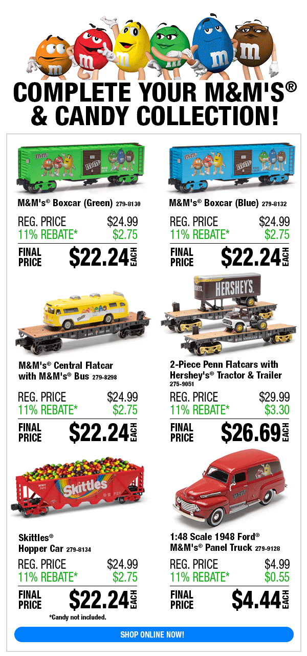 Menards: New! Candy Train Cars! | Milled