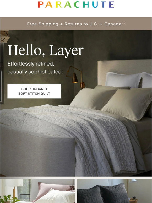 Parachute: NEW | The Soft Stitch Quilt | Milled