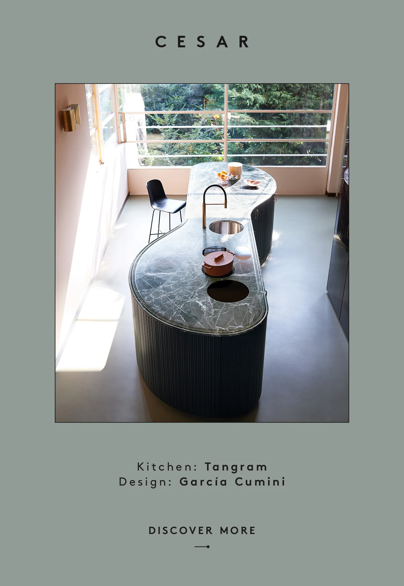 Archiproducts: Tangram, a new concept of sinuosity to kitchen design ...