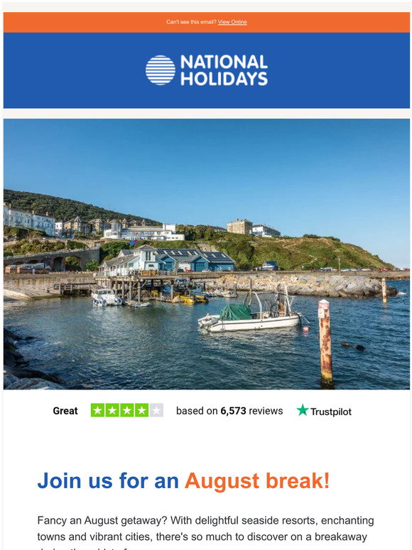 National Holidays: Join us for an August break! | Milled