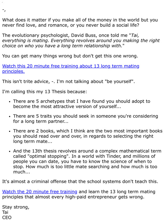 Tai Lopez: The ultimate guide for dating as a high paid entrepreneur ...