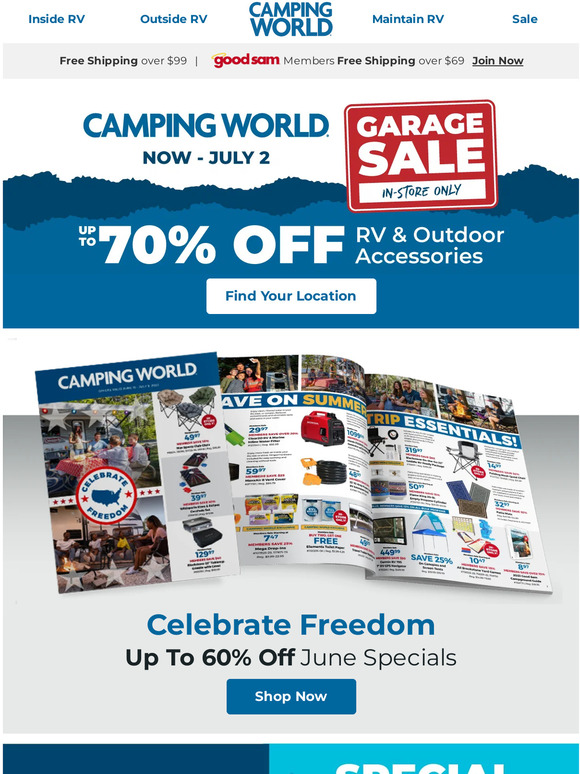 Camping World: New ad just dropped! Time to celebrate freedom | Milled