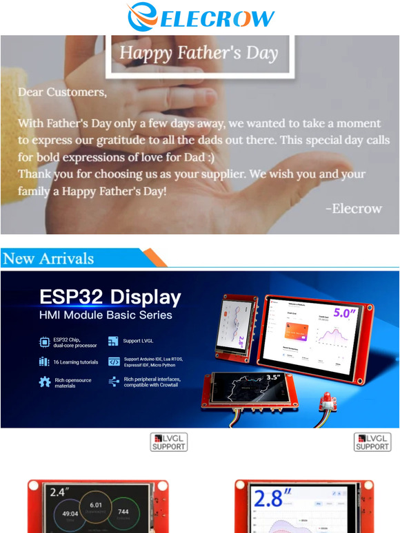 Elecrow: Elecrow | 💥ESP32 Display come in back! 👀Explore the Unlimited ...