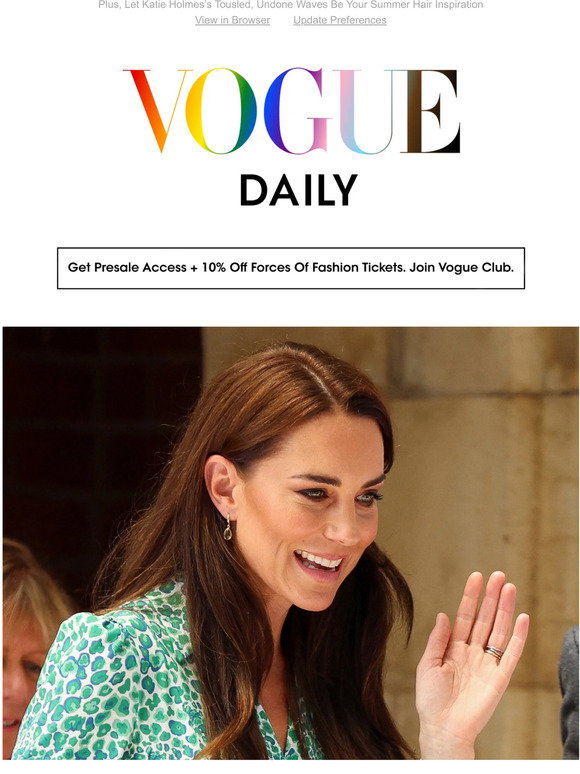 Vogue: Kate Middleton Wears This Bold Print, the Royal Way | Milled